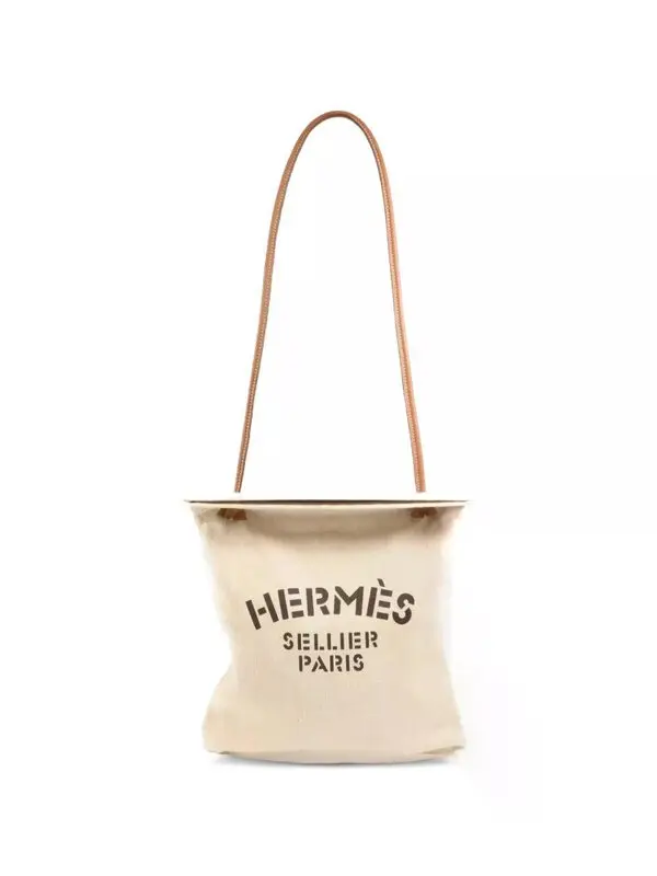Hermès Canvas Shoulder Bag