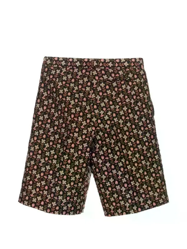 WALTER VAN BEIRENDONCK Floral Jacquard Shorts