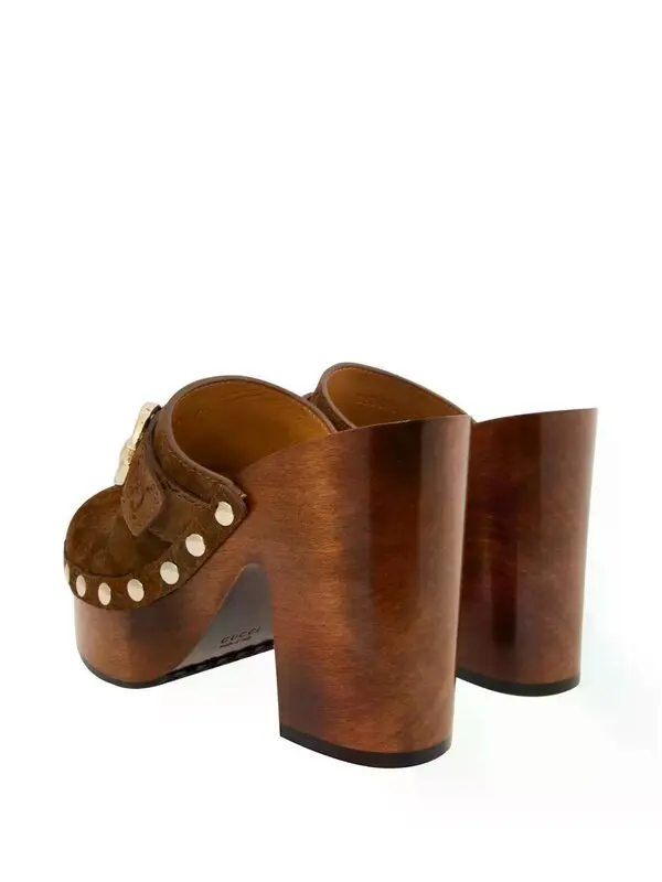 Gucci Gg Marmont Suede Clogs