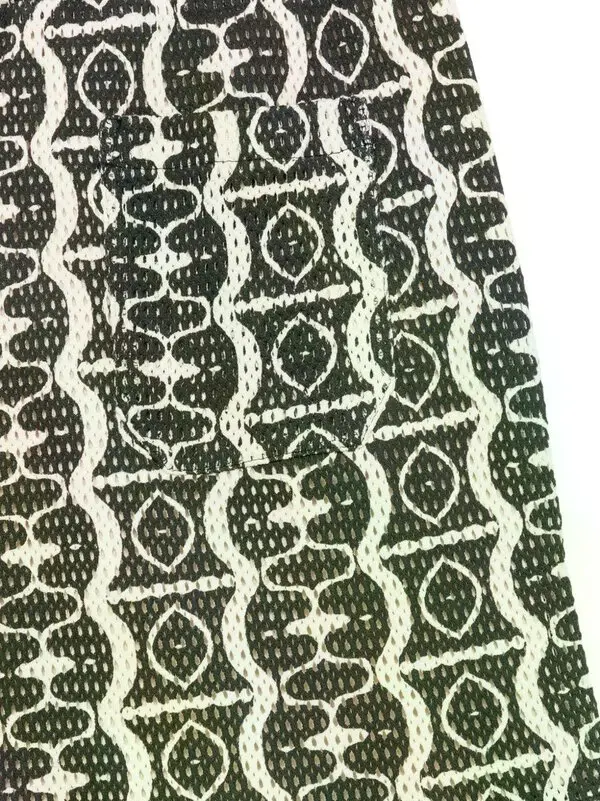 OAS Company Geometric Pattern Net Shorts