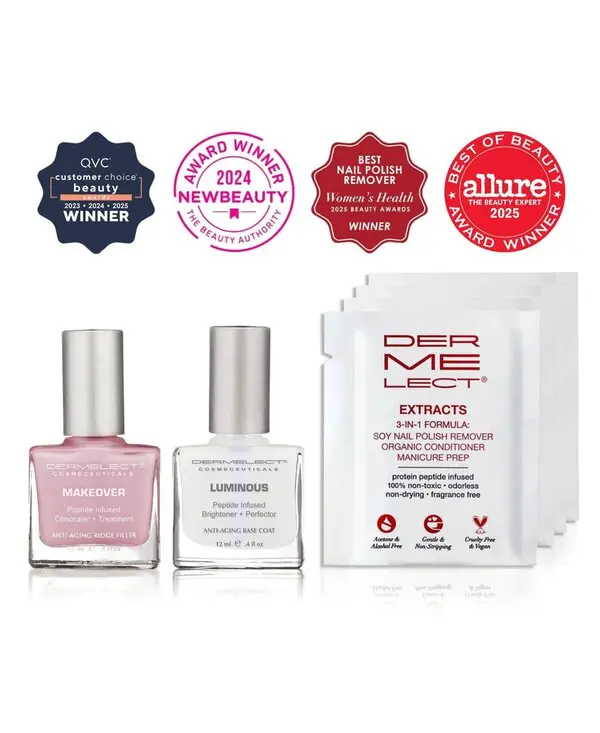 DERMELECT Clean And Care Nail Renewal Kit - No Color
