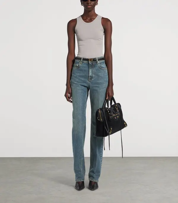 Balenciaga High-rise Slim Jeans - Blue