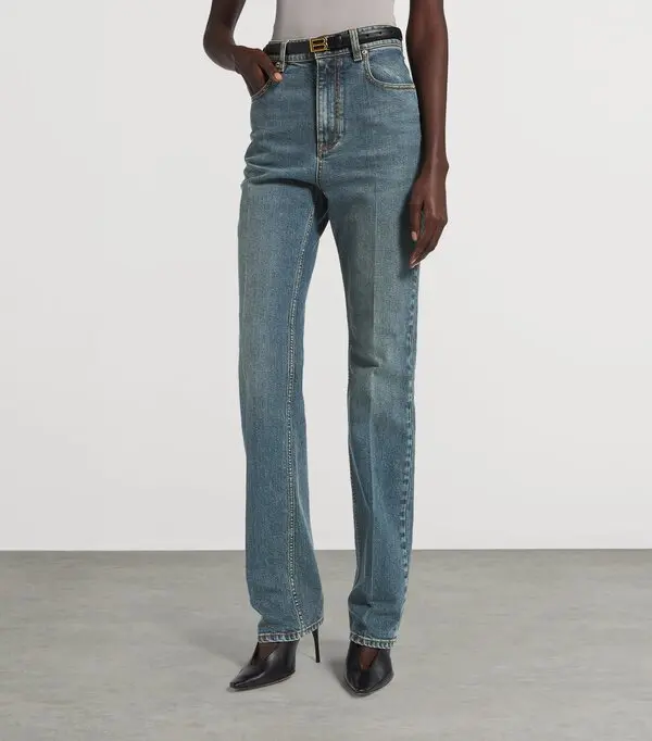 Balenciaga High-rise Slim Jeans - Blue