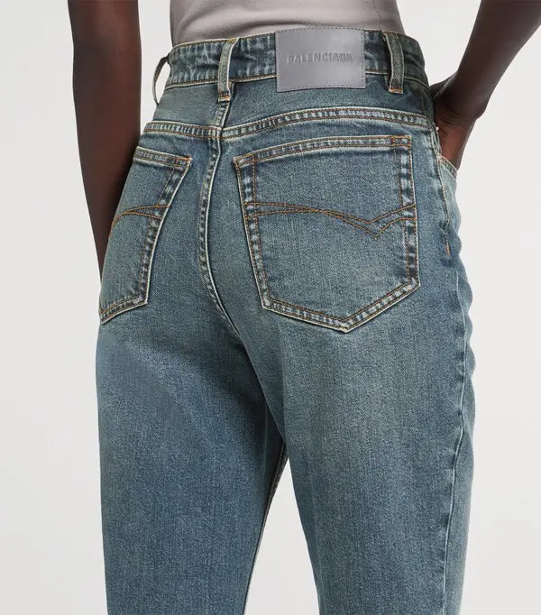 Balenciaga High-rise Slim Jeans - Blue