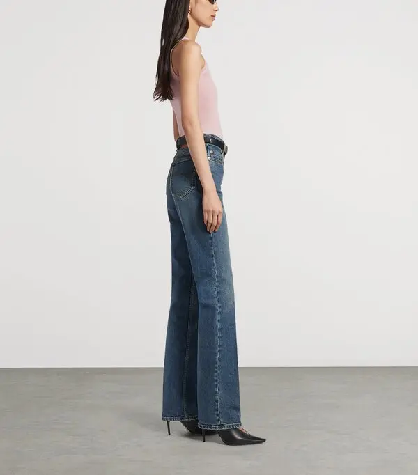 Balenciaga Ribbed Logo Tank Top - Blue