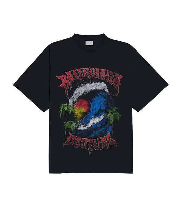 Balenciaga Cotton Vintage Surfer T-shirt