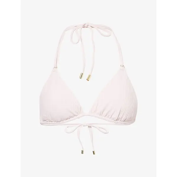 Monday Swimwear Hanalei Bikini Top - Powder Pink Rib