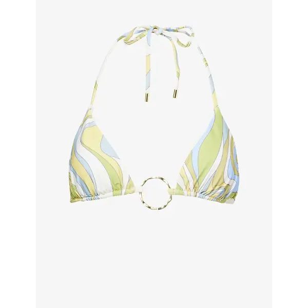 Monday Swimwear Cannes Triangle Bikini Top - Costa Rei Apple