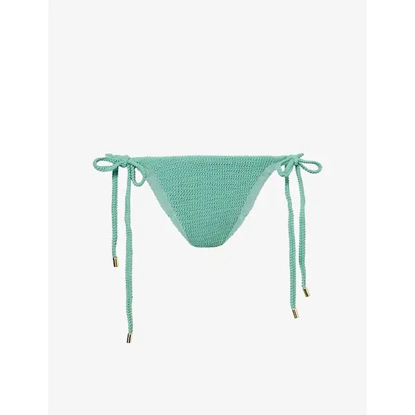 Monday Swimwear Palma Bikini Bottom - Pond Crinkle