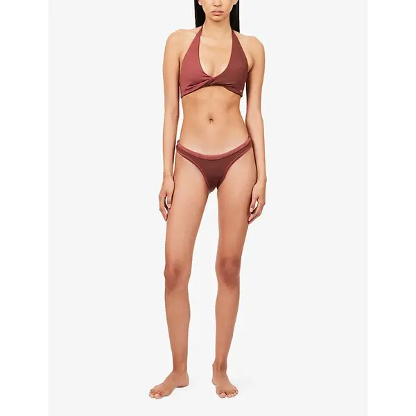 TALA Contrast Cheeky Mid-rise Bikini Bottoms