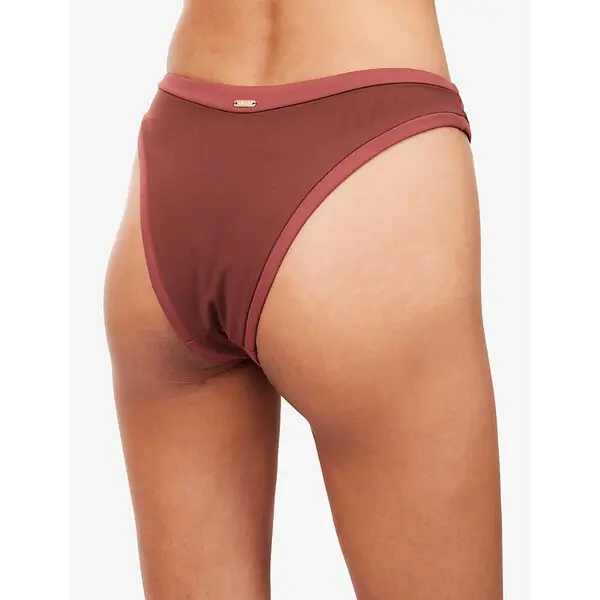 TALA Contrast Cheeky Mid-rise Bikini Bottoms