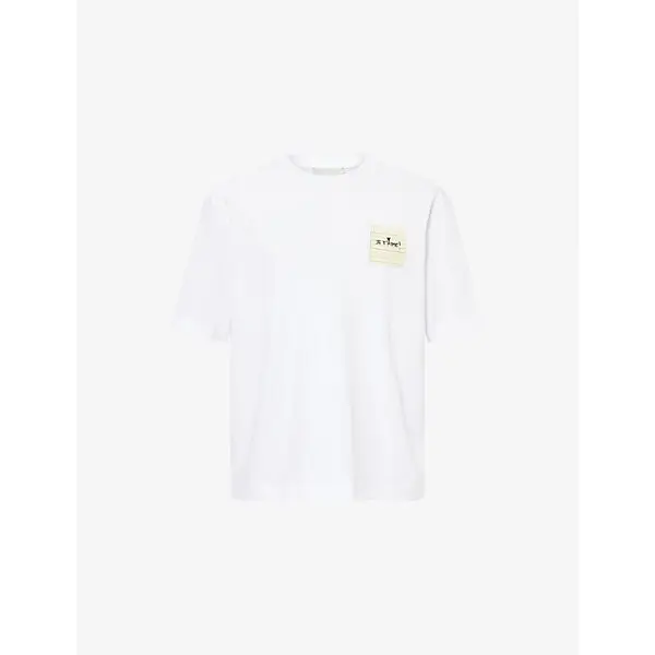 Ami Post-it Je T'aime Cotton-jersey T-shirt - Blanc