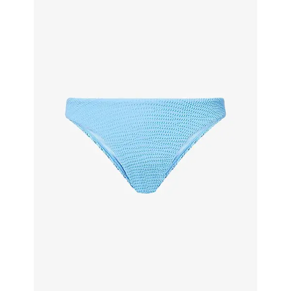 Monday Swimwear Byron Bikini Bottom - Azure Crinkle