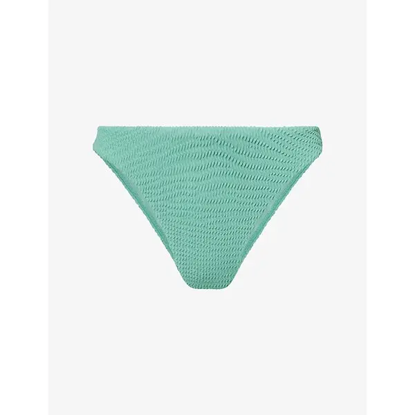 Monday Swimwear Byron Bikini Bottom - Pond Crinkle