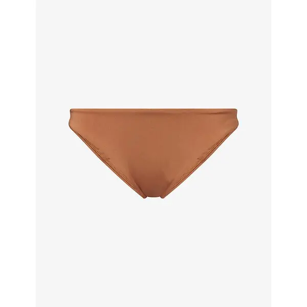 Monday Swimwear Byron Mid-rise Bikini Bottoms - Caramel