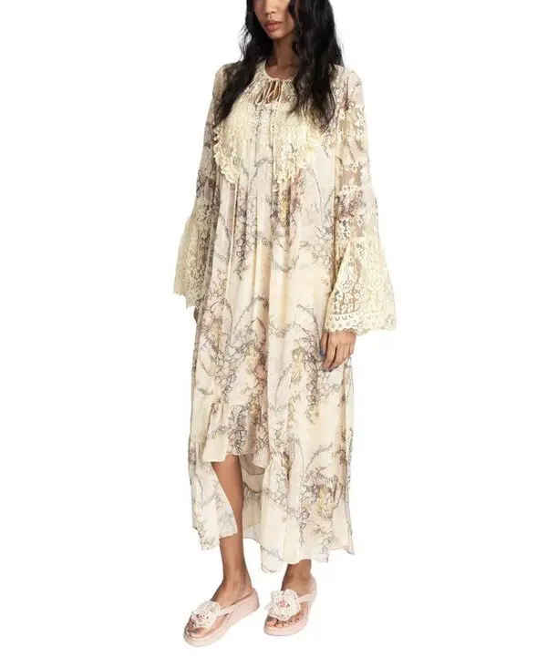 Anna Sui Spirit Bloom Chiffon Peignoir