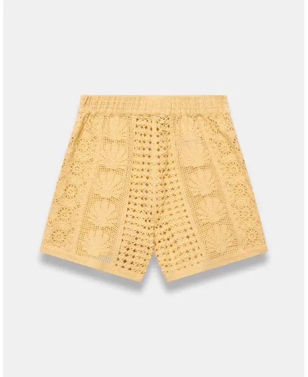 Mint Velvet Cotton Blend Crochet Shorts
