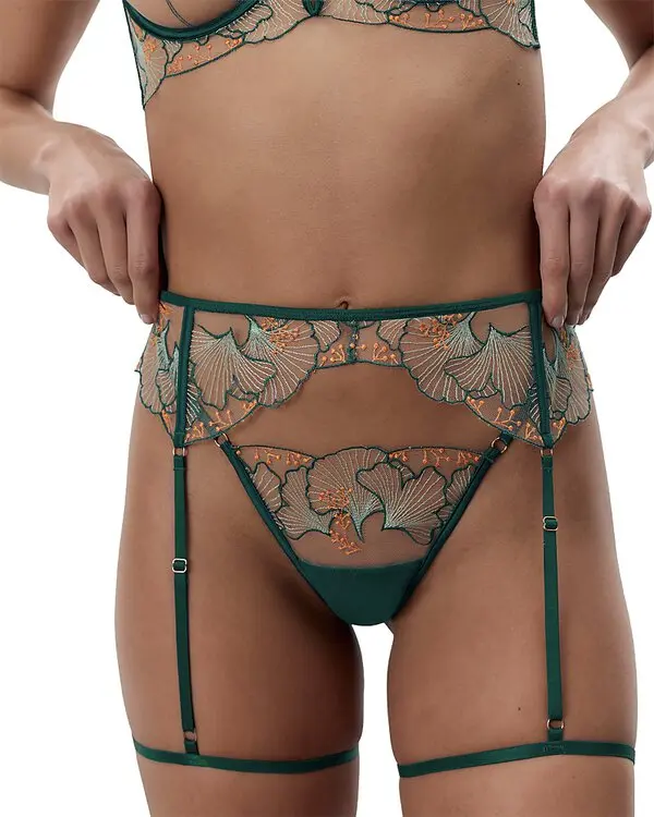 Bluebella Gianna Thigh Harness Garter Belt - Jelly Mint
