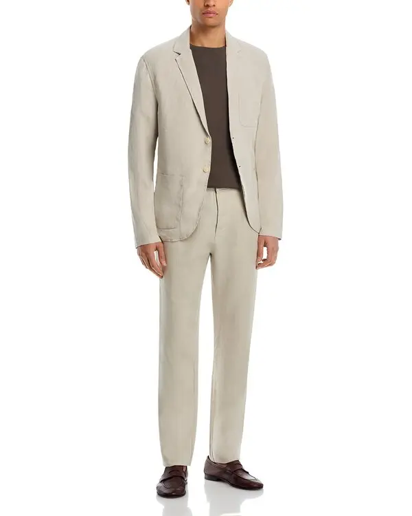 ALEX CRANE Alta Straight Fit Linen Trousers