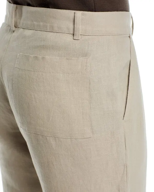 ALEX CRANE Alta Straight Fit Linen Trousers