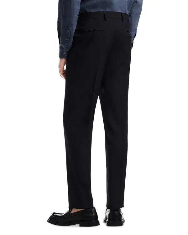 Emporio Armani Natural Stretch Tropical Weave Wool Trousers