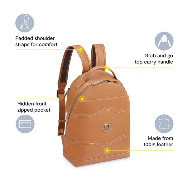 DELSEY PARIS Chatelet Air 2.0 Leather Backpack