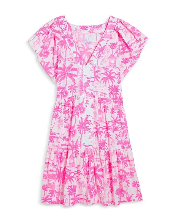 Vineyard Vines Printed Sophie Harbor Dress - Neon Bloom
