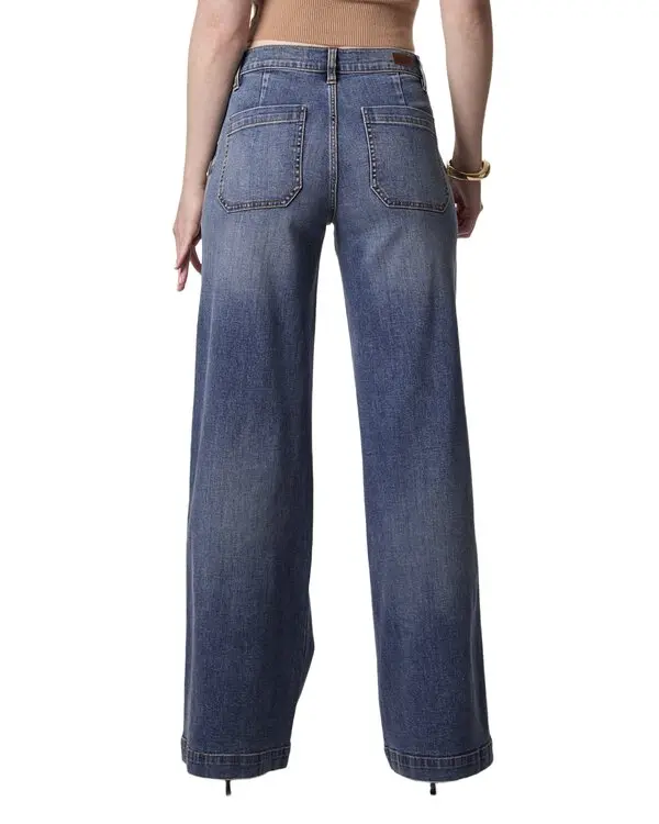 BLUE REVIVAL Selena Mid Rise Recycled Wide Leg Jeans