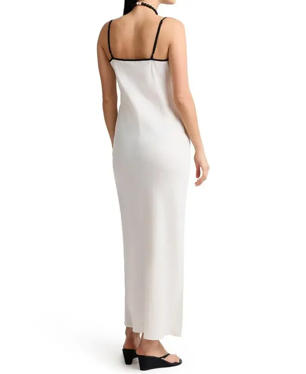 Onia Soleil Slip Maxi Dress With Tie Detail