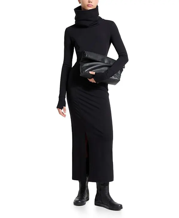 MARCELLA Lisa Turtleneck Maxi Sweatshirt Dress