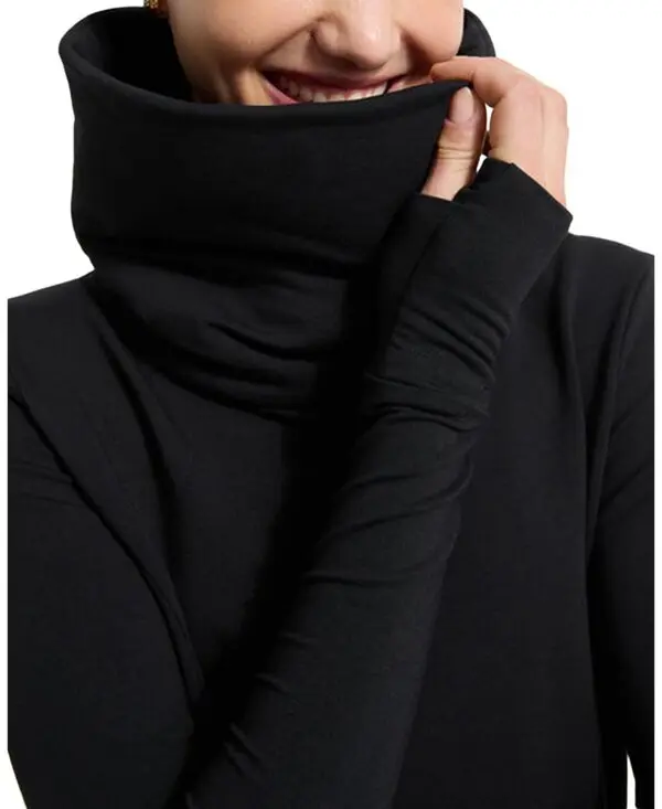 MARCELLA Lisa Turtleneck Maxi Sweatshirt Dress