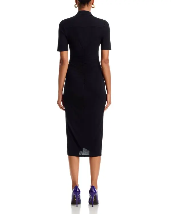 Diane Von Furstenberg Andie Ruched Slit Dress