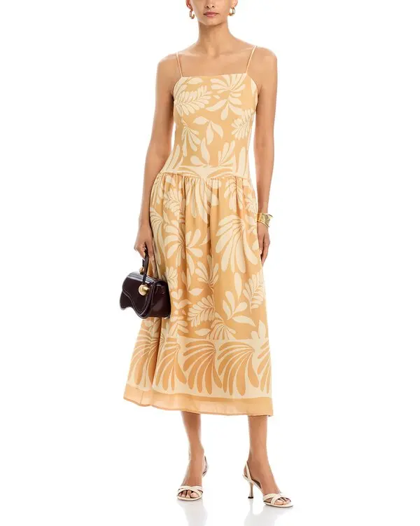 A.REN Acacia Floral Midi Dress