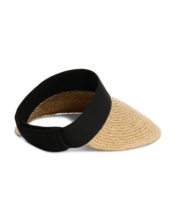 ANINE BING Venus Raffia Visor