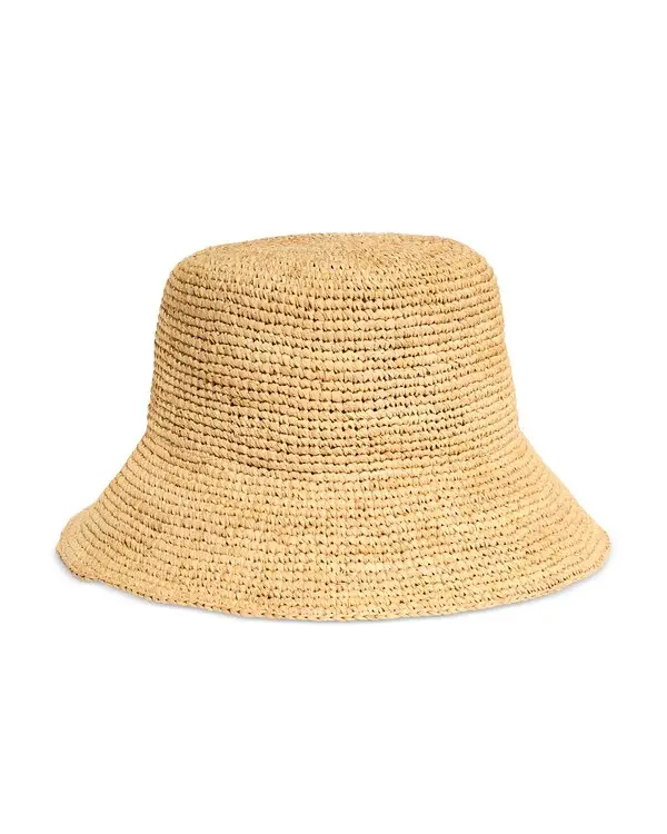 ANINE BING Cabana Raffia Bucket Hat