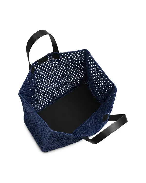 ANINE BING Rio Large Woven Tote - Washed Blue