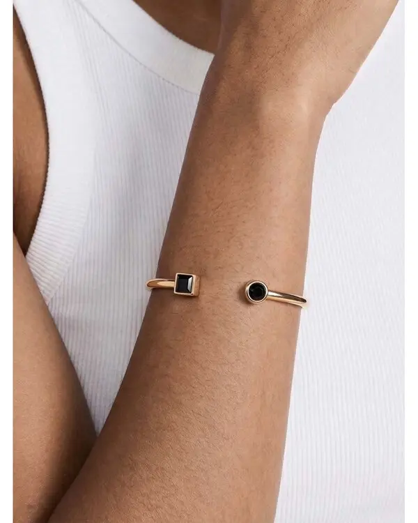 Ettika Crystal Shapes Cuff Bracelet