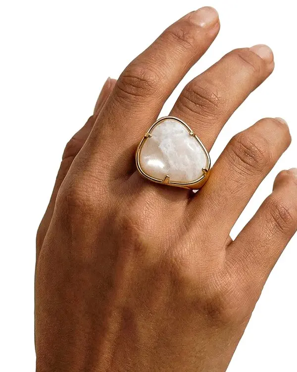 Ettika Solstice Statement Ring With Stone Accent