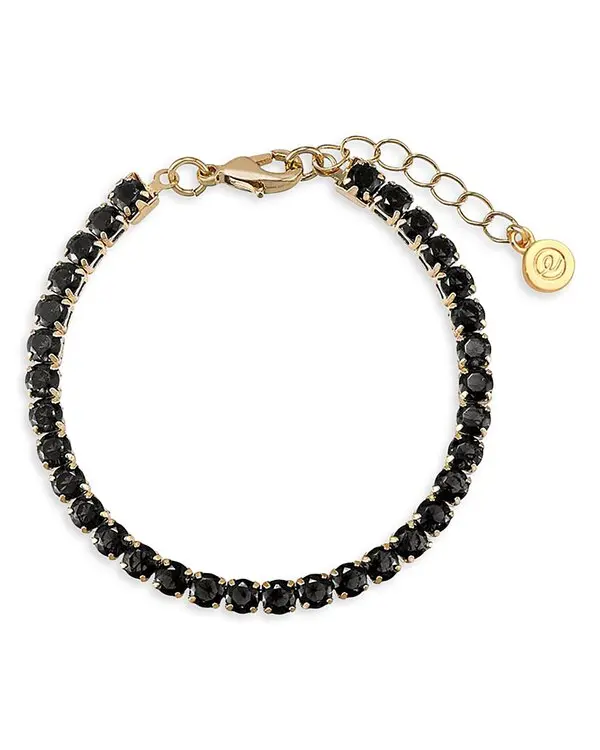 Ettika Giselle Sparkle Crystal Flex Bracelet - Black