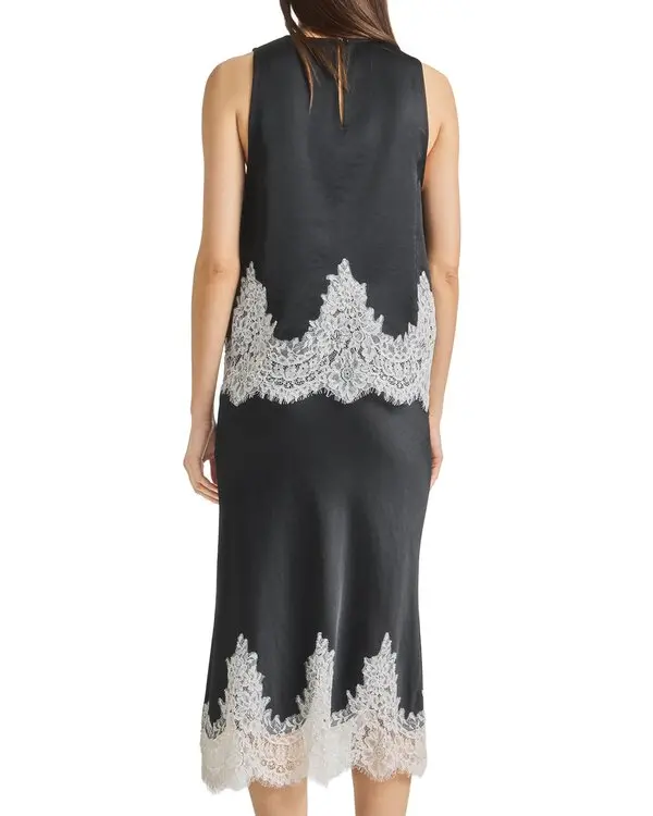SAINT ART Bellamy Sleeveless Lace Trim Top