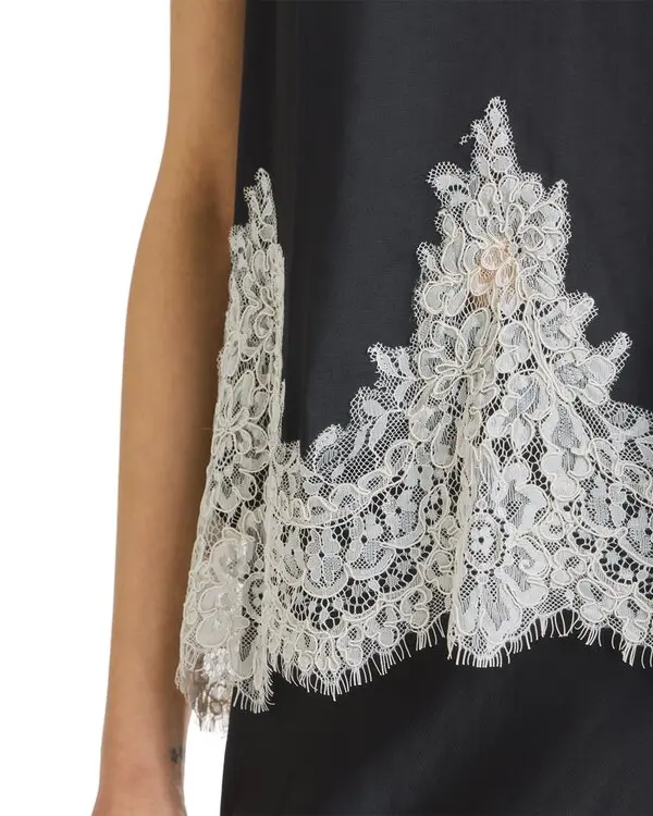 SAINT ART Bellamy Sleeveless Lace Trim Top