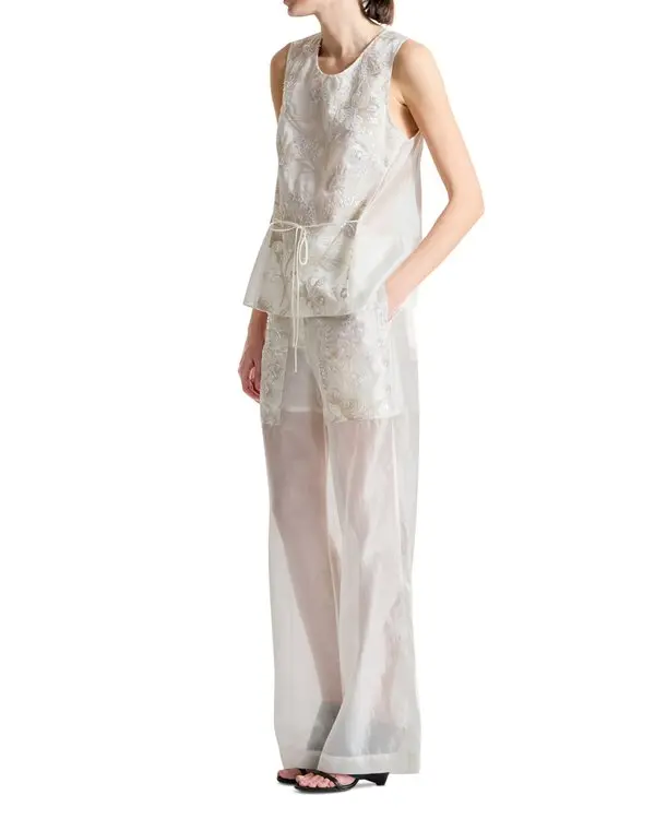 SAINT ART Benson Floral Sequin Top