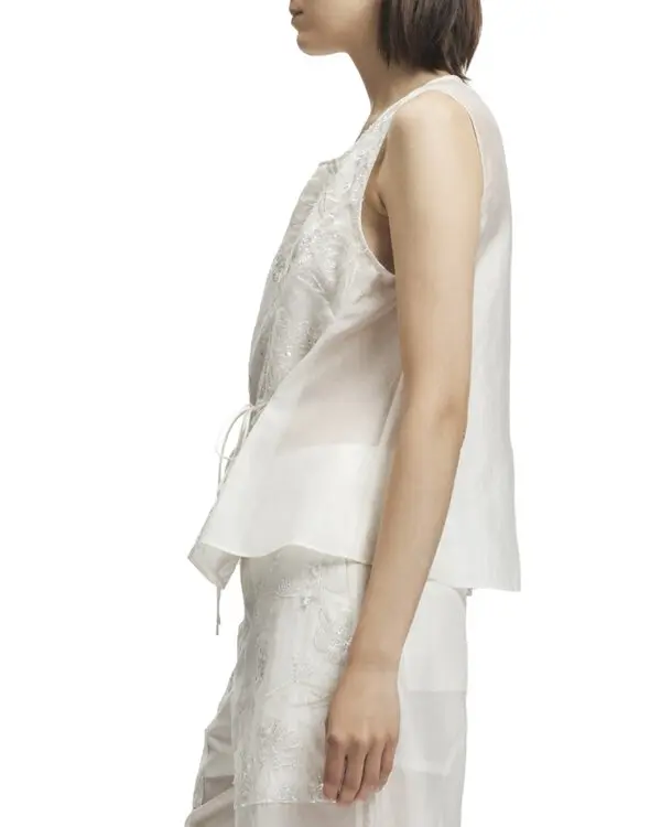 SAINT ART Benson Floral Sequin Top