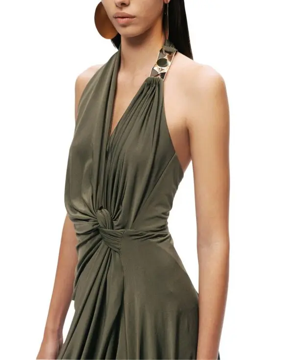 NOCTURNE Draped Halterneck Mini Dress