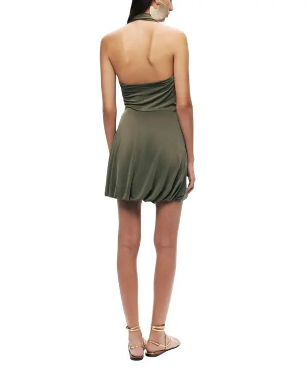 NOCTURNE Draped Halterneck Mini Dress