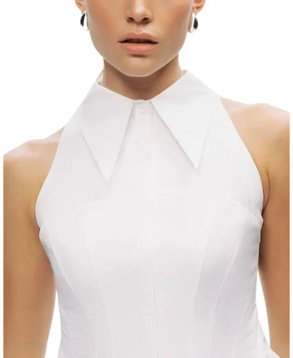 NOCTURNE Sleeveless Shirt With Collar