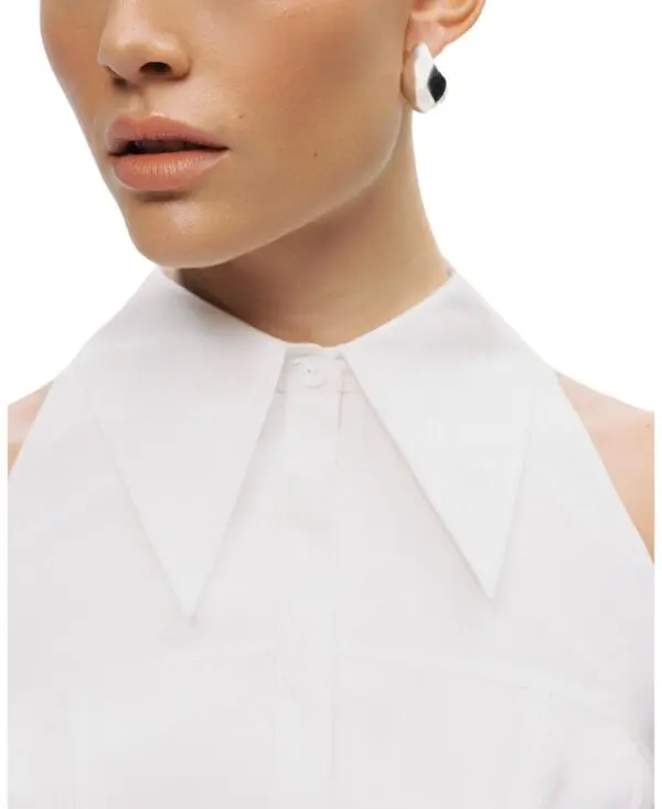 NOCTURNE Sleeveless Shirt With Collar