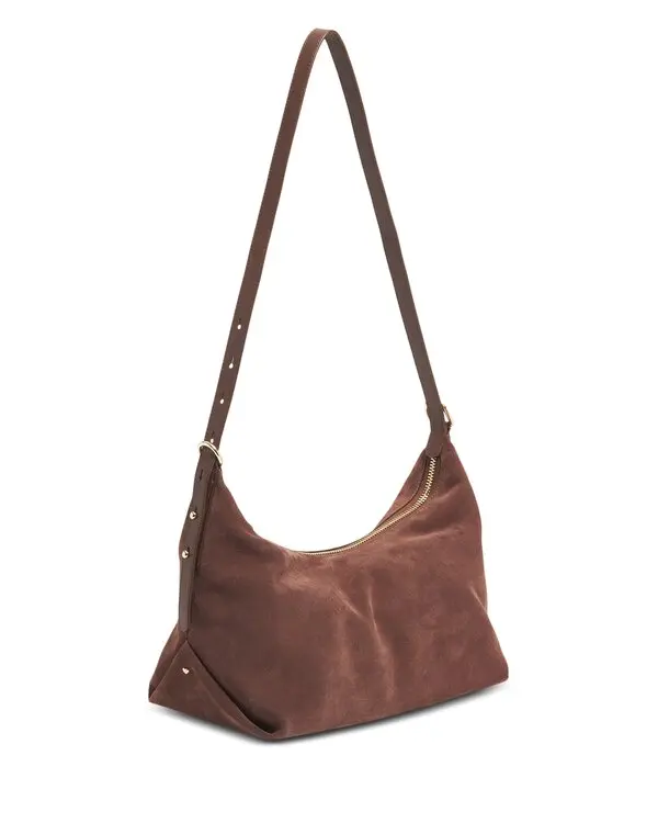 Stoney Clover Lane Pitsford Small Suede Shoulder Bag - Teddy