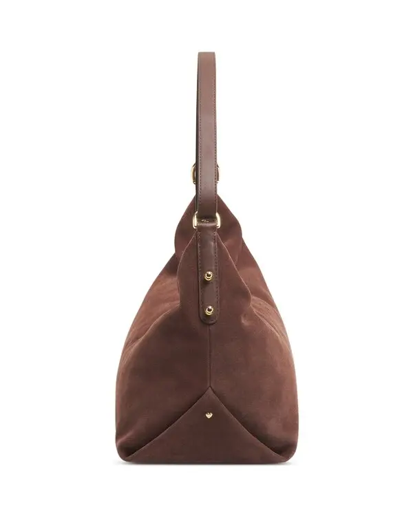 Stoney Clover Lane Pitsford Small Suede Shoulder Bag - Teddy