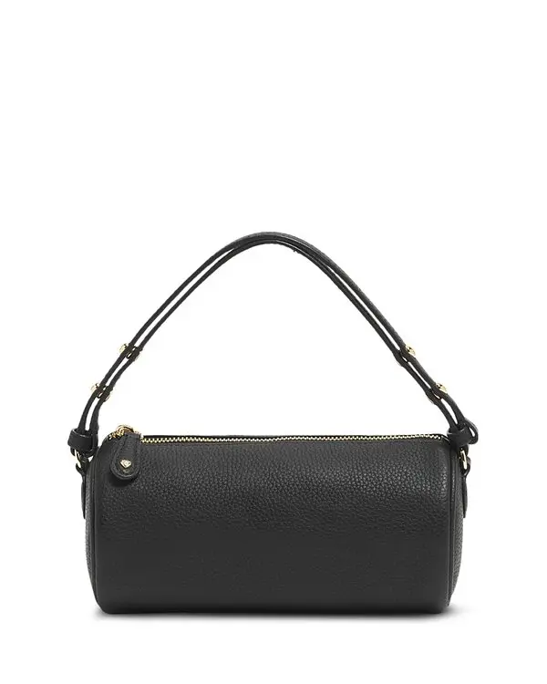 Stoney Clover Lane Brighton Mini Suede Barrel Bag - Caviar